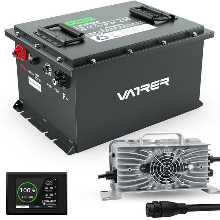 Vatrer 36V 105AH Lithium Golf Cart Batteries LiFePO4 Chemical ...