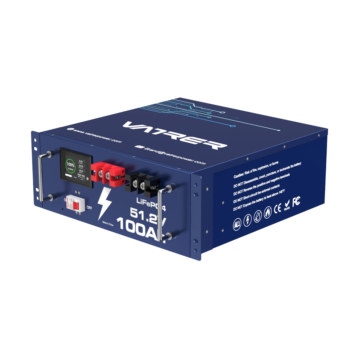 Vatrer 48V 100Ah 5kWh Lithium Solar Battery-Vatrer