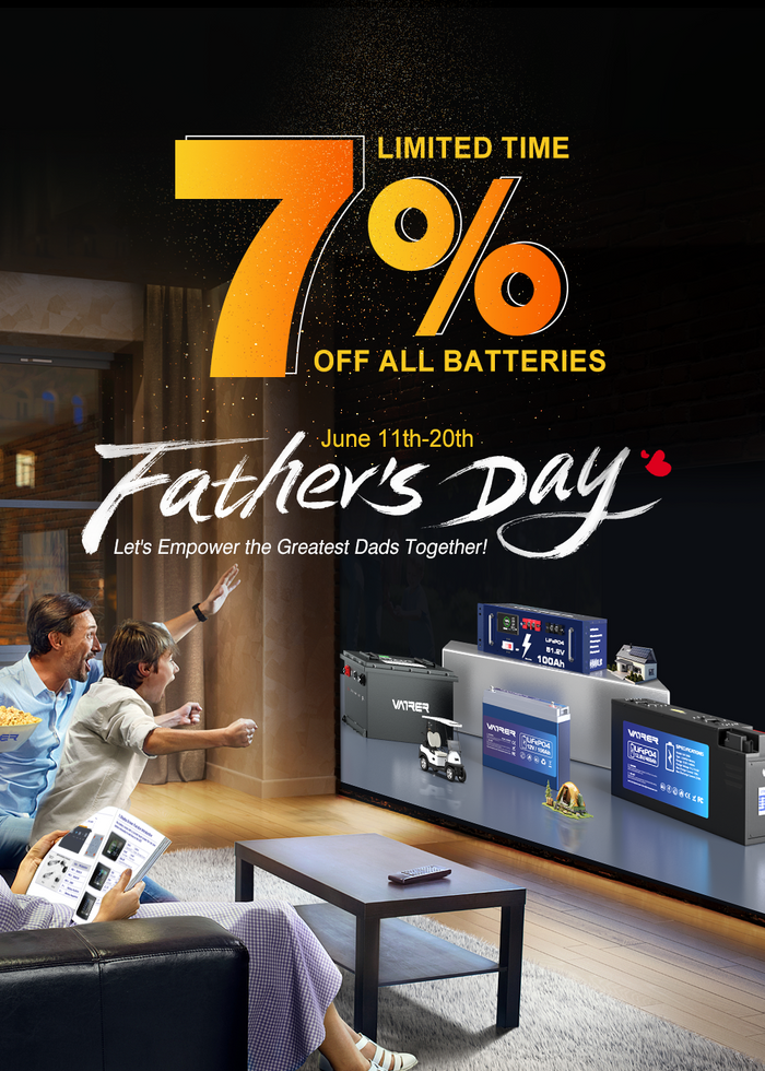 Vatrer Power LiFePO4 リン酸鉄リチウムイオンバッテリー-Vatrer